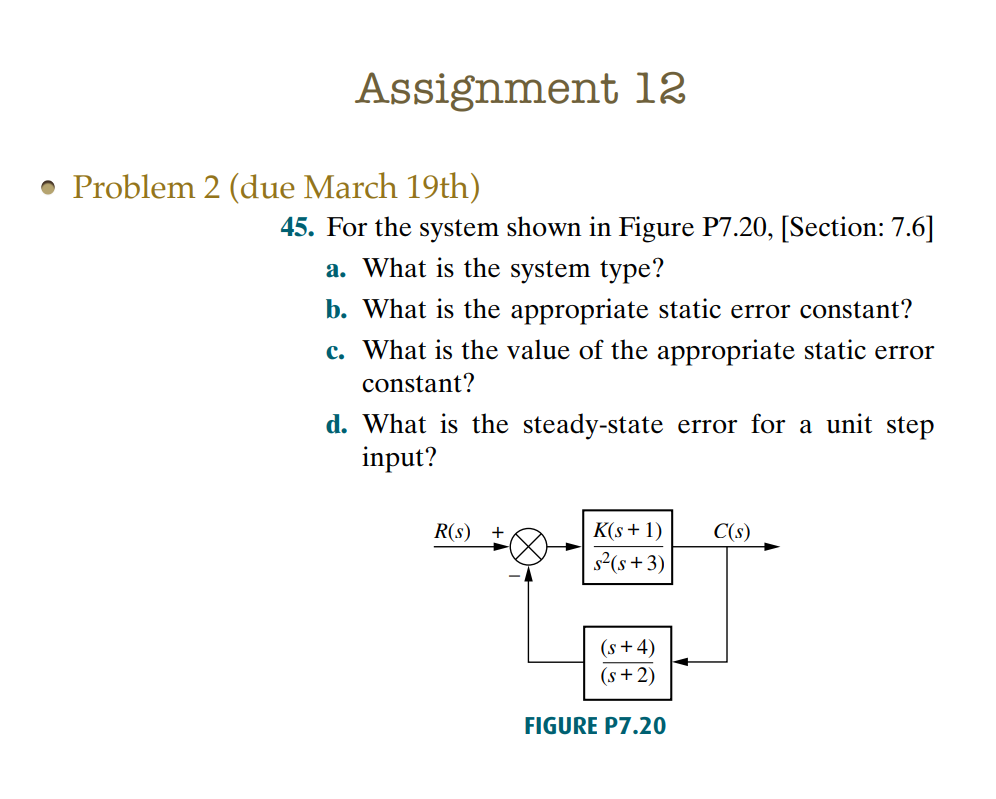 Solved Assignment 12 • Problem 2 (due March 19th) 45. For | Chegg.com