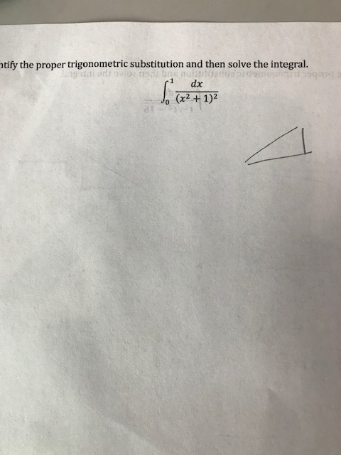 Solved tify the proper trigonometric substitution and then | Chegg.com