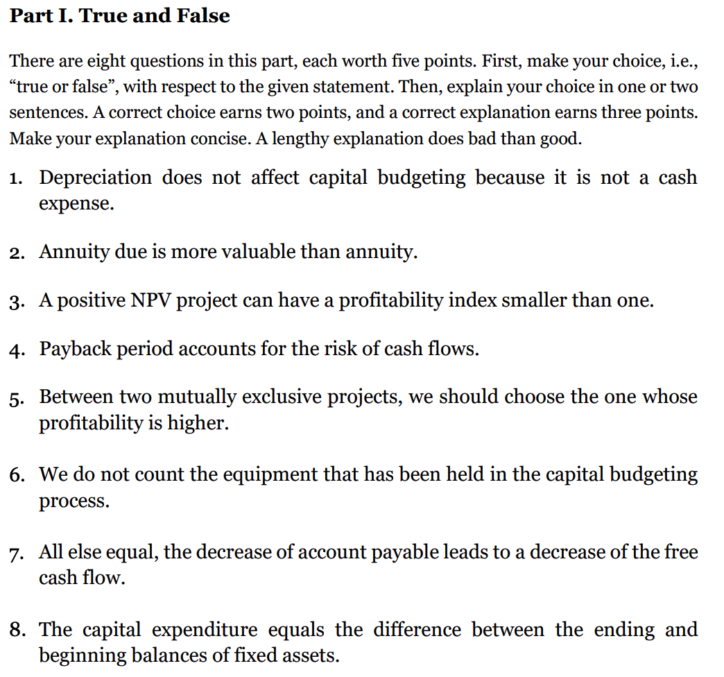 Solved There are eight questions in this part, each worth | Chegg.com