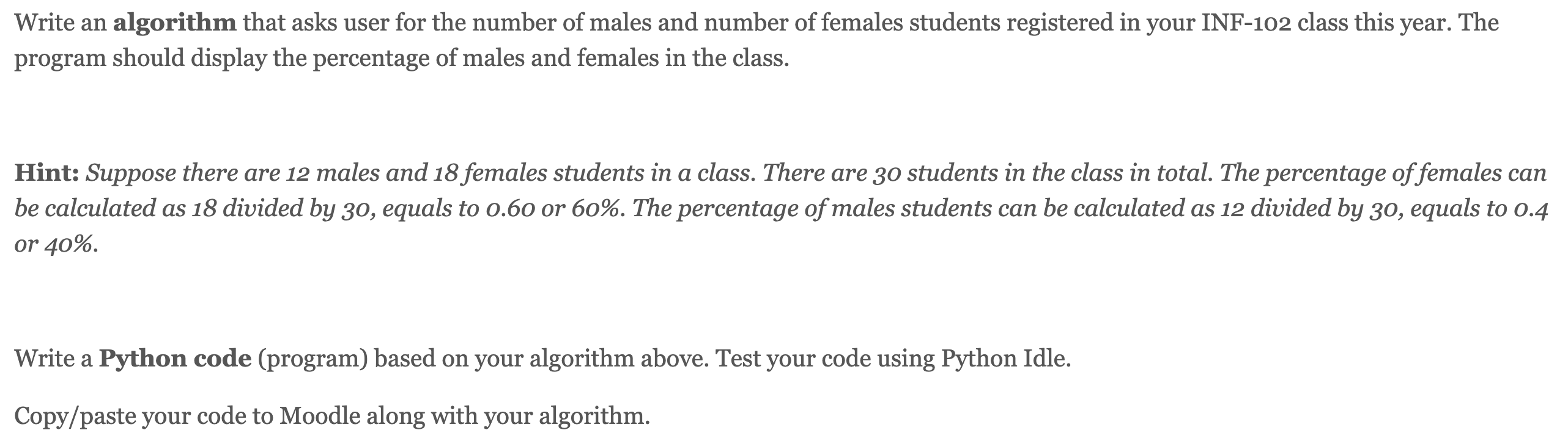 Solved Write An Algorithm That Asks User For The Number Of 7361