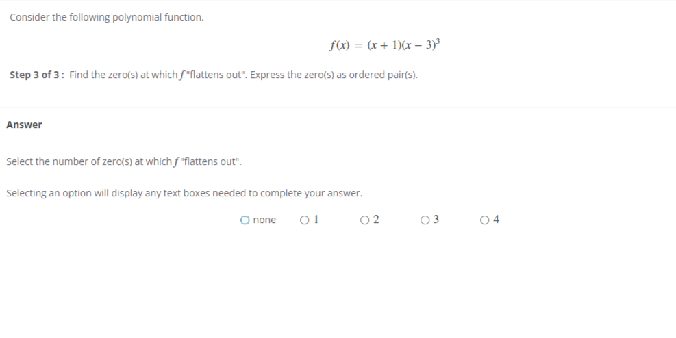 Solved Consider The Following Polynomial Function 1083