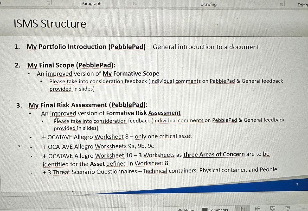 Solved 2. My Final Scope (PebblePad): - An improved version | Chegg.com