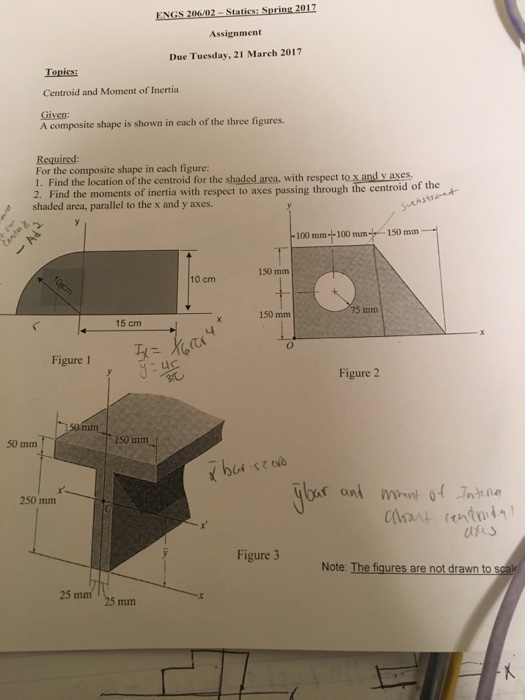 Solved Centroid and Moment of Inertia A composite shape is | Chegg.com