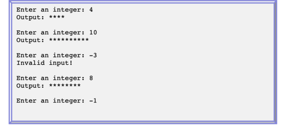 Solved Write a C program that asks the user for integers | Chegg.com
