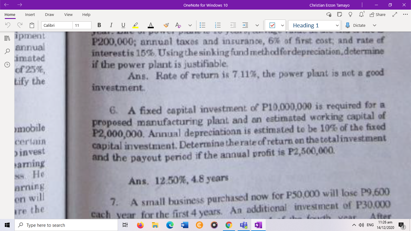 Solved plss solve for number 6. required are: -rate of | Chegg.com