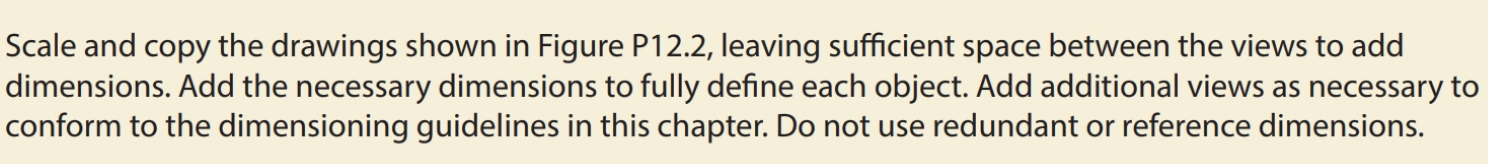Solved Scale and copy the drawings shown in Figure P12.2, | Chegg.com
