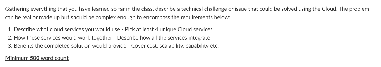 Solved Gathering everything that you have learned so far in | Chegg.com