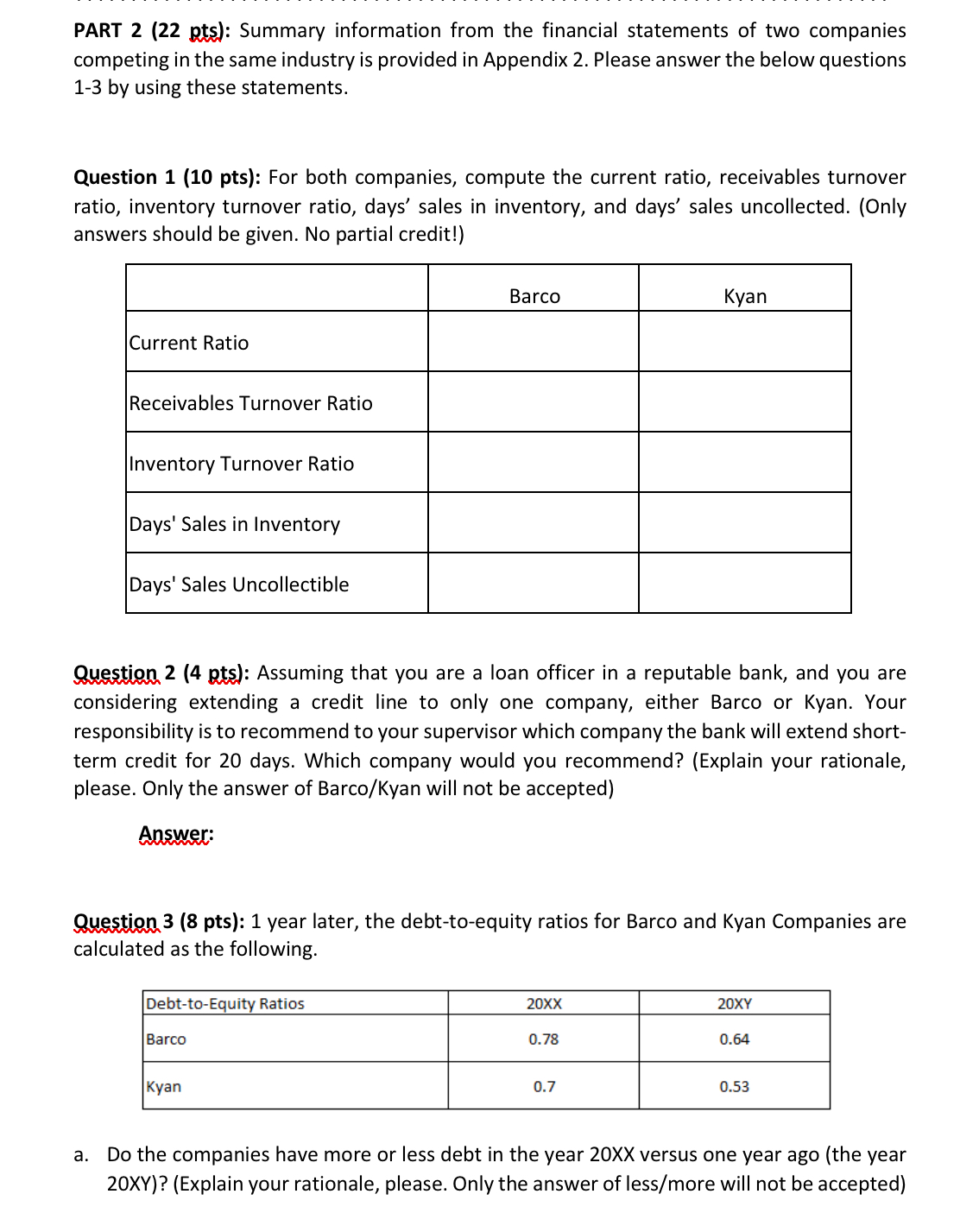 Solved PART 2 ( 22 ﻿pts): Summary information from the | Chegg.com