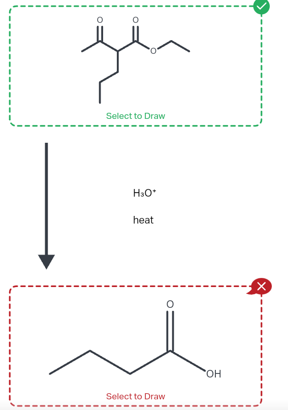 Solved Draw The Missing Organic Structures Or Select The