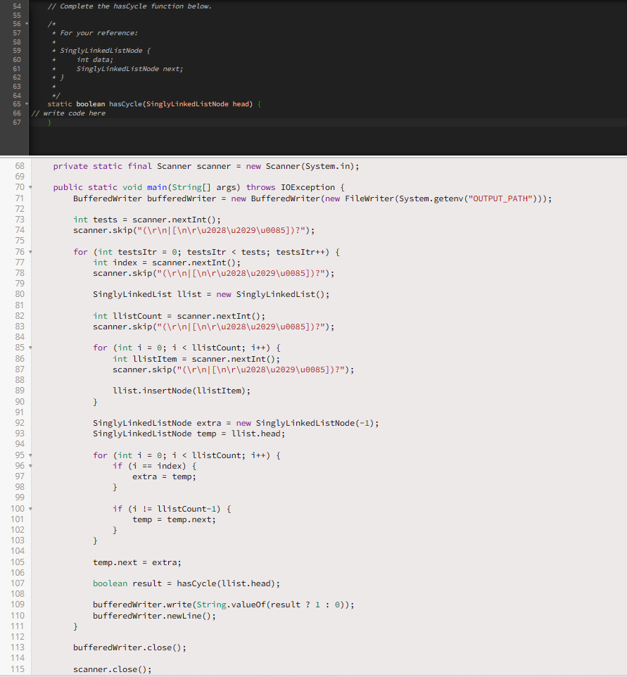 Solved A linked list is said to contain a cycle if any node | Chegg.com