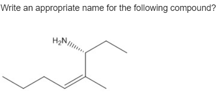 Solved Write an appropriate name for the following compound? | Chegg.com
