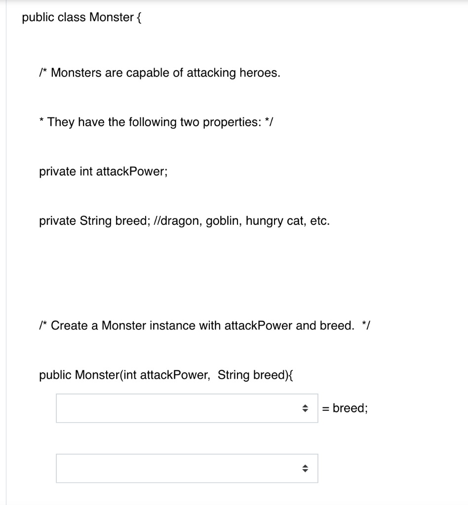 Solved /* Specification for Hero objects of our game. In | Chegg.com