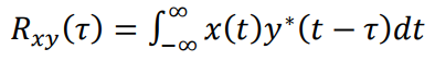 Solved 1. The cross-correlation function for any two signals | Chegg.com