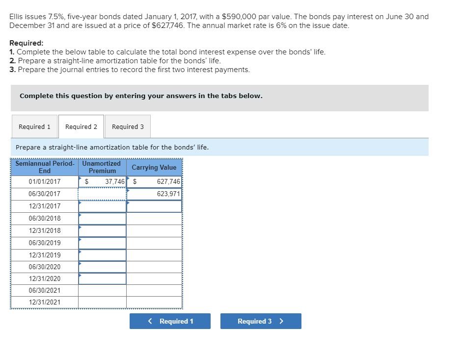 Solved Ellis issues 7.5%, five-year bonds dated January 1, | Chegg.com