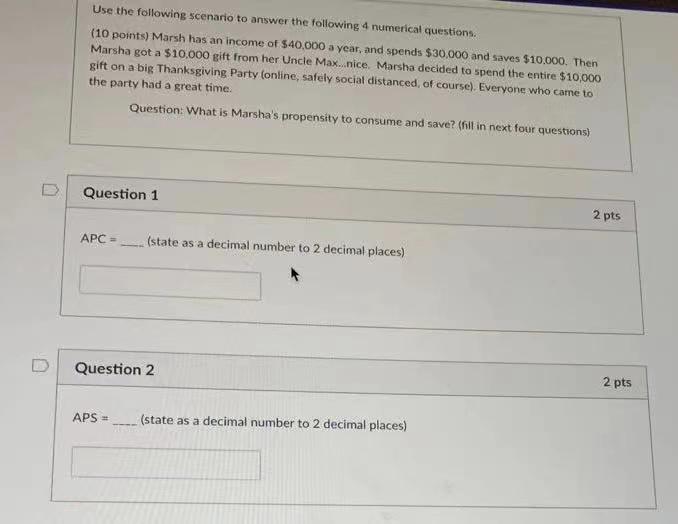 Solved Use the following scenario to answer the following 4 | Chegg.com