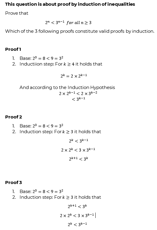 Solved Please verify for all 3 ﻿proofs if they correct or | Chegg.com