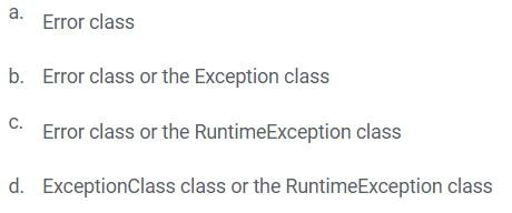 Solved Java Exception Handling is a mechanism to handle | Chegg.com