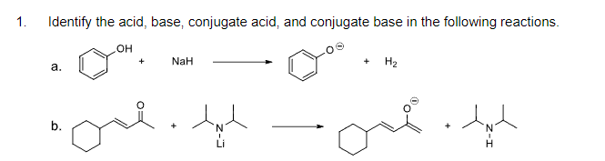 Solved Identify the acid, base, conjugate acid, and | Chegg.com
