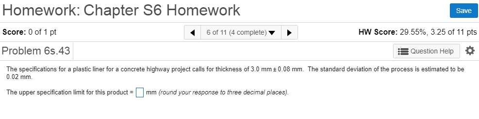 Solved Homework Chapter S6 Homework Score 0 Of 1 Pt