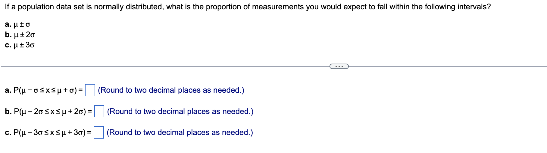 Solved If a population data set is normally distributed, | Chegg.com
