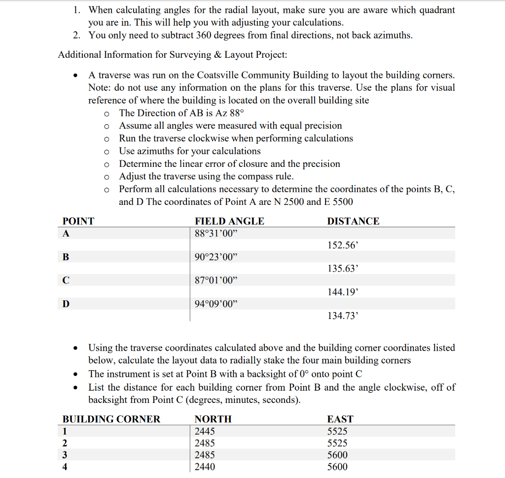Solved Find coordinates for the four corners of the | Chegg.com