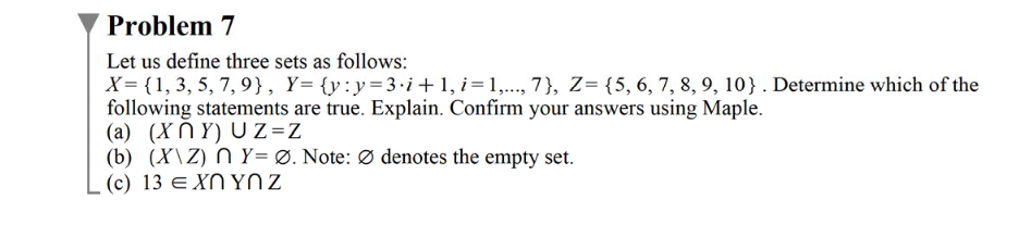 Solved Let us define three sets as follows: | Chegg.com
