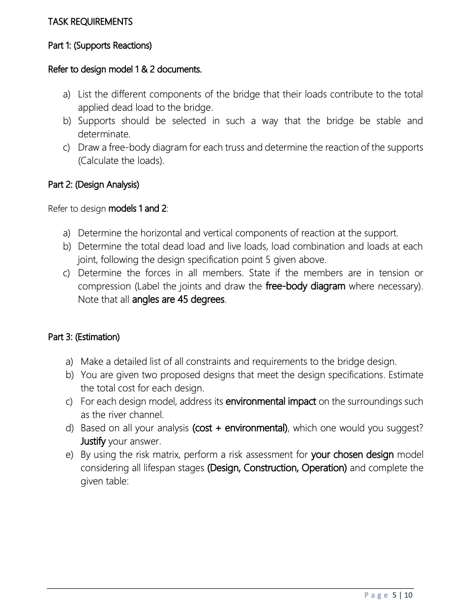TASK REQUIREMENTS Part 1: (Supports Reactions) Refer | Chegg.com