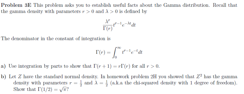 Solved Problem 3E This problem asks you to establish useful | Chegg.com
