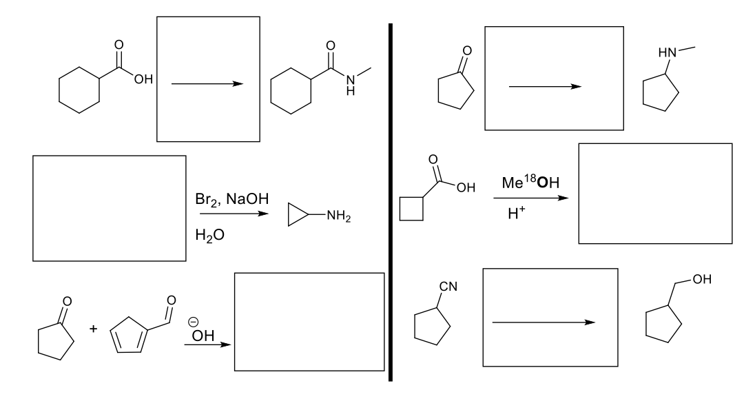 Solved Fill in the Blanks! Add the appropriate reagent(s) | Chegg.com