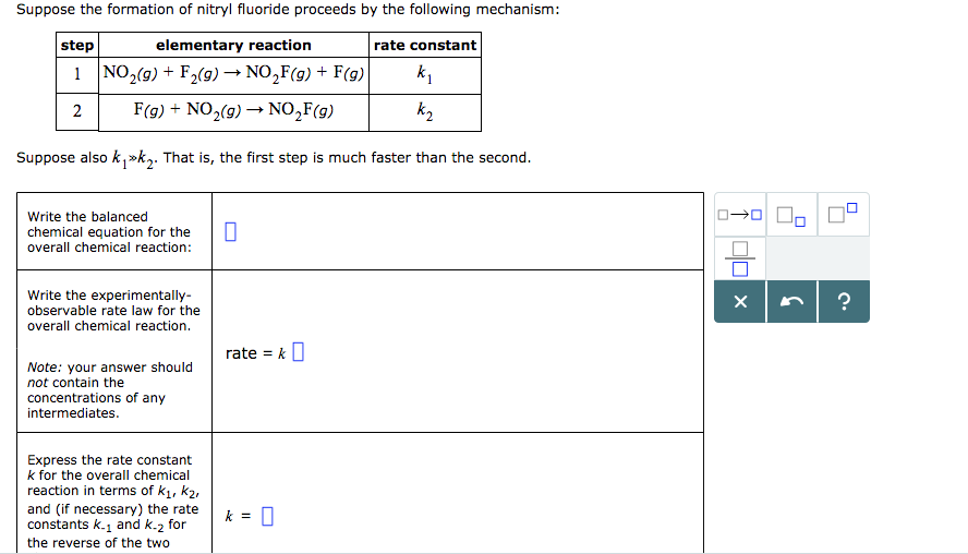 Solved Suppose the formation of nitryl fluoride proceeds by | Chegg.com
