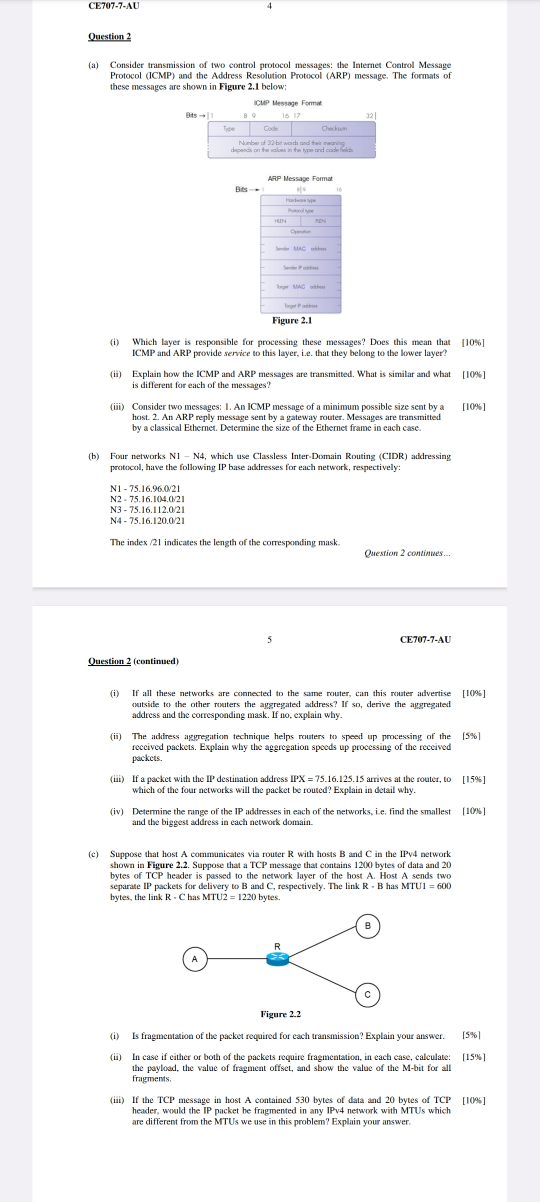Solved Consider transmission of two control protocol | Chegg.com