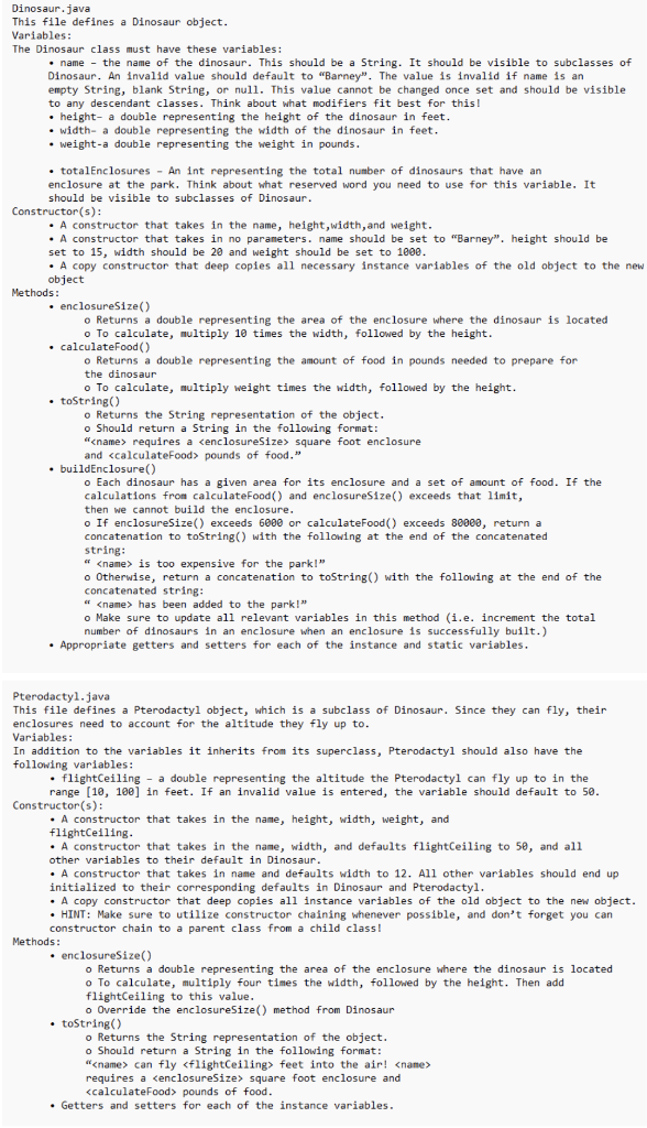 Solved ***Please provide complete and compiling JAVA | Chegg.com