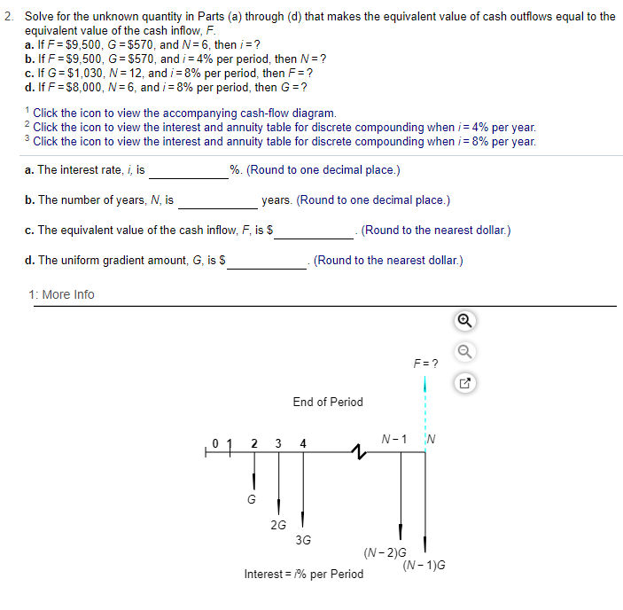 Solved 2. Solve for the unknown quantity in Parts (a) | Chegg.com