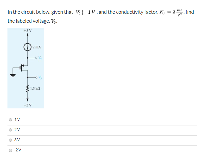 Solved In the circuit below, given that |V4 =1V , and the | Chegg.com
