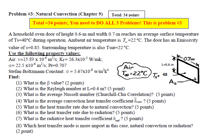Solved MECHANICAL ENGINEERING HEAT TRANSFER Advanced | Chegg.com