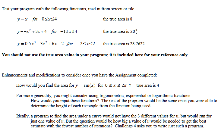 Write a program to calculate the Riemann Sum as an | Chegg.com