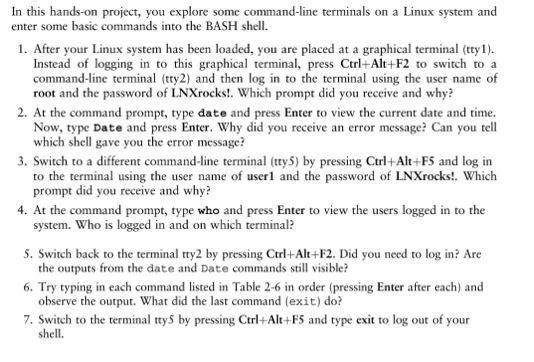 Solved In this hands-on project, you explore some | Chegg.com