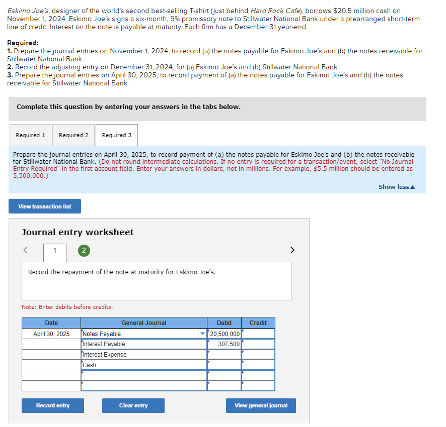 Solved Eskimo Joe's, designer of the world's second | Chegg.com