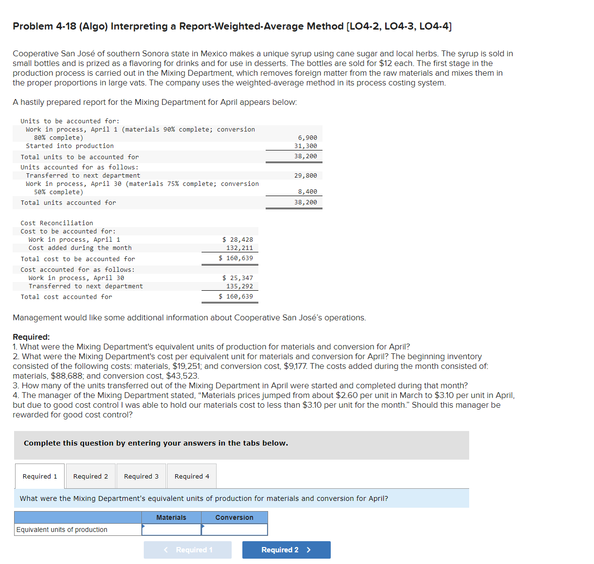 Solved Problem 4-18 (Algo) Interpreting a | Chegg.com