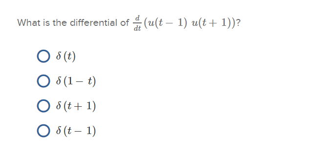 Solved Evaluate the following integral involving the impulse | Chegg.com