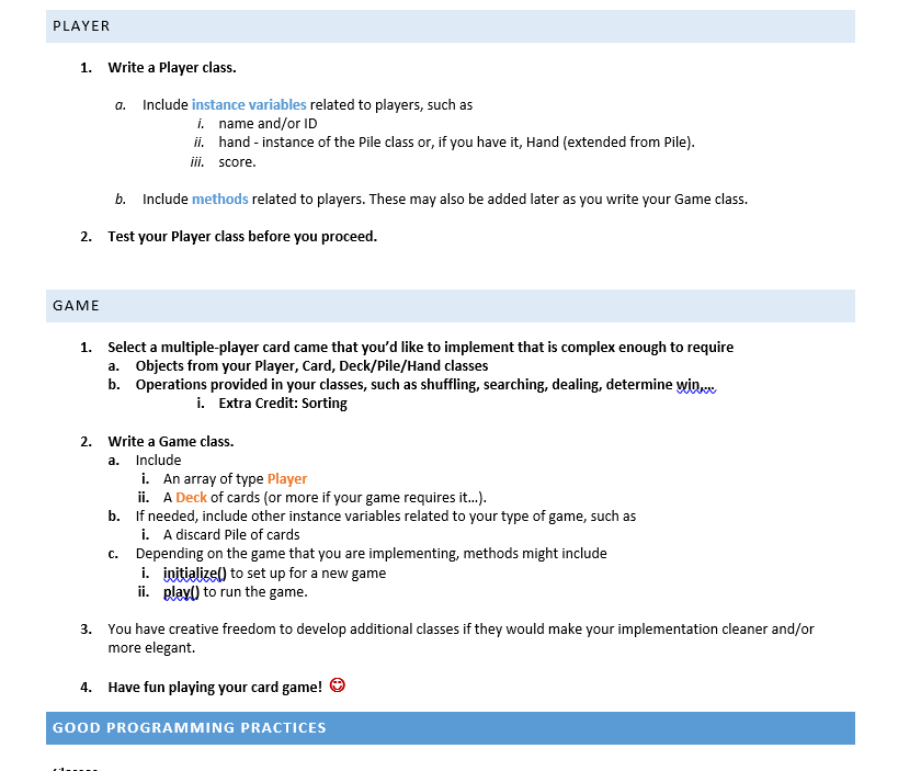 Solved CARD GAME (LINKING AND SORTING) DATA STRUCTURES | Chegg.com