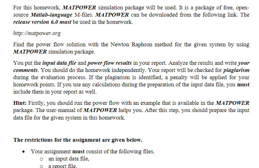 2 V-15.0kV BUSI BUS 2: 225 MW V-13.8V BUS 4 TR-1 TR 2 | Chegg.com