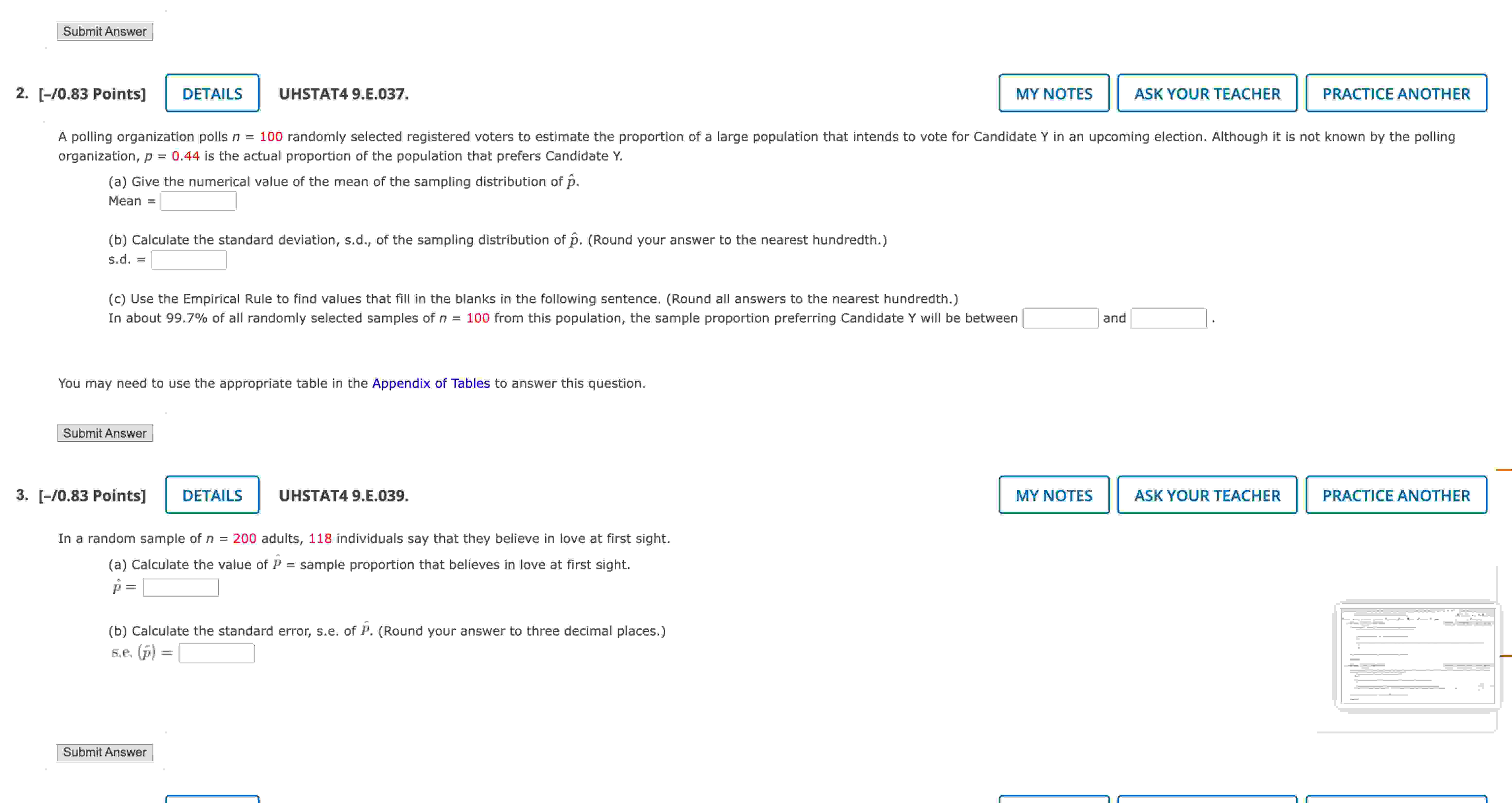 Solved 2. ﻿A polling organization polls n = 100 ﻿randomly | Chegg.com