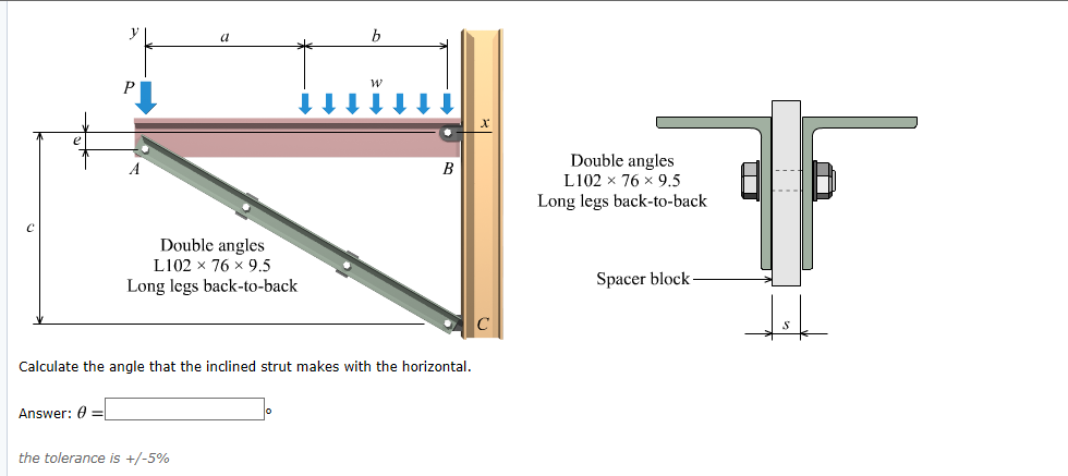 Solved A rigid beam is supported by a pinned connection at B | Chegg.com