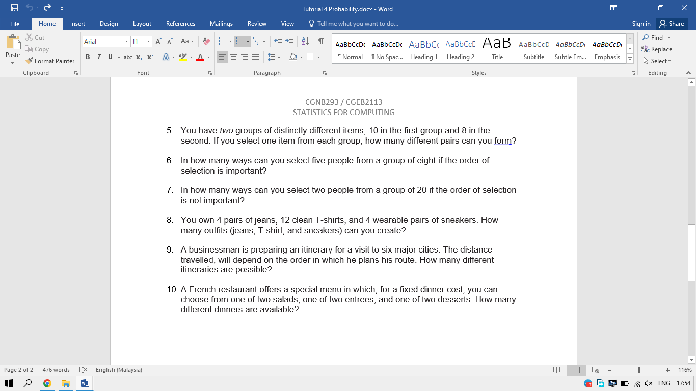 Solved 1. An experiment involves tossing a single die. These | Chegg.com