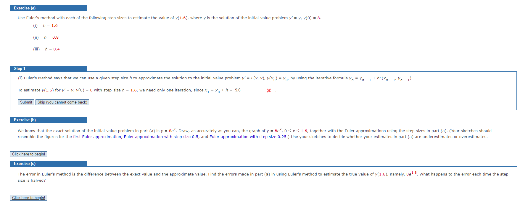 Solved The answer is not 9.6 or 20.8 for the first part of | Chegg.com
