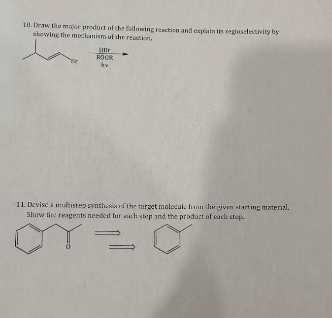 Solved Draw the major product of the following reaction and | Chegg.com