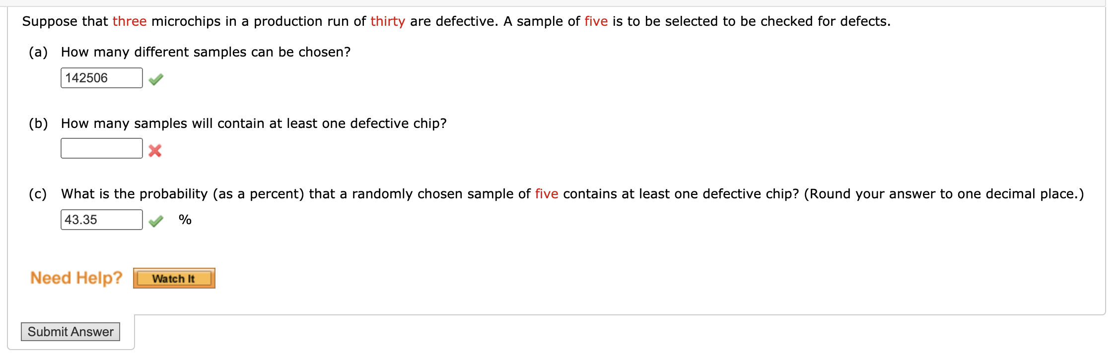 Solved Suppose that three microchips in a production run of | Chegg.com
