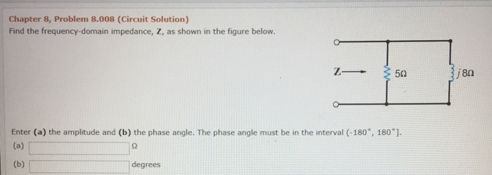 Solved Chapter 8, Problem 8.008 (Circuit Solution) Find the | Chegg.com