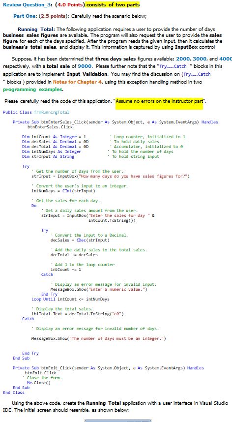 Solved Review Question_3: (4.0 Points) consists of two parts | Chegg.com